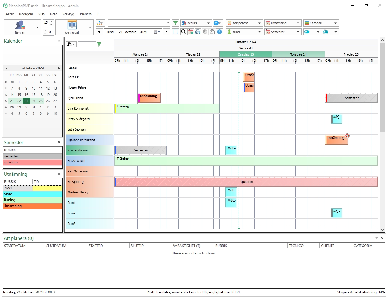 Skapa ett effektivt schema | PlanningPME